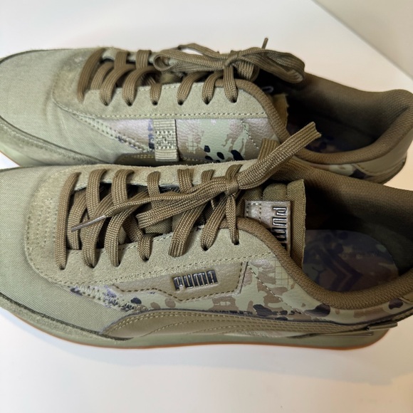 Puma | Shoes | Puma Future Rider Camo Flagship Lace Up Mens Green ...